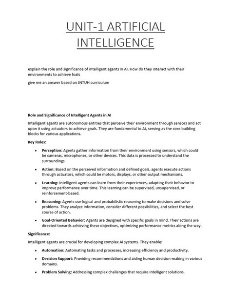 Artificial Intillegence Imp Questions Pdf Logic Artificial