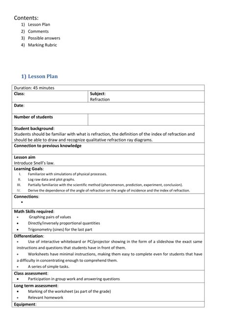 Phet Simulation Bending Light Worksheet Answers Printable Word Searches