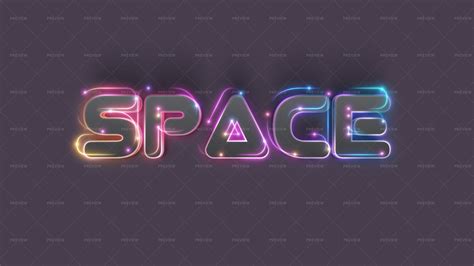 space editable text effect graphics motion array