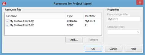 Delphi Loading Font From Resource File Stack Overflow