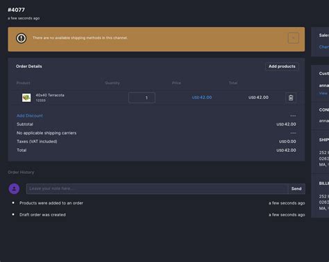 Feature Remove Doubled Warning In Order Details Issue Saleor Saleor Dashboard GitHub