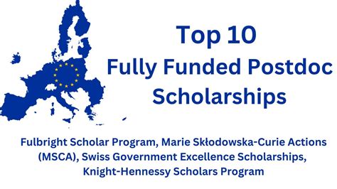 Top 10 Fully Funded Postdoc Scholarships 2024