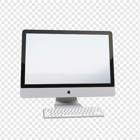 투명 한 배경에 고립 된 컴퓨터 무료 Psd 파일