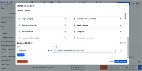 how to compare the value in a record selector field 🧩 low code