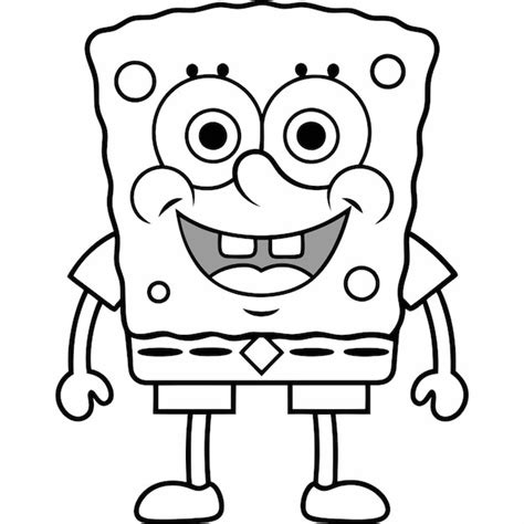 Spongebob Squarepants Illustrazione Vettoriale Line Art Vettore Premium Generato Dallia