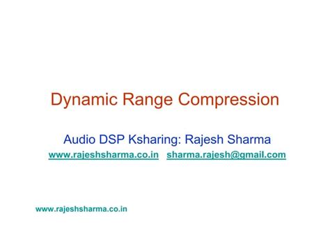 audio dynamic range compression ppt