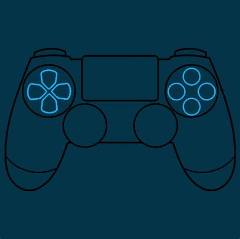 How To Draw A PS4 Controller Really Easy Drawing Tutorial Drawing