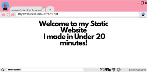 ~create A Static Website Using S3 And Cloudfront~ By Asonti Ginn