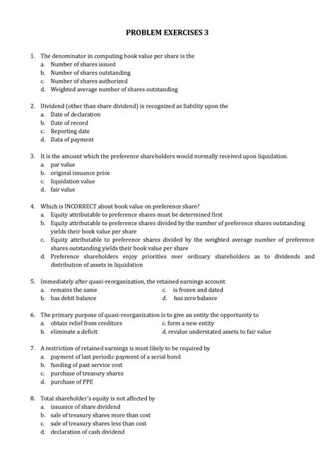 practical exercises 3 problem exercises 3 the denominator in