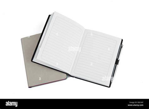 Grey Notebook Isolated On White Stock Photo Alamy