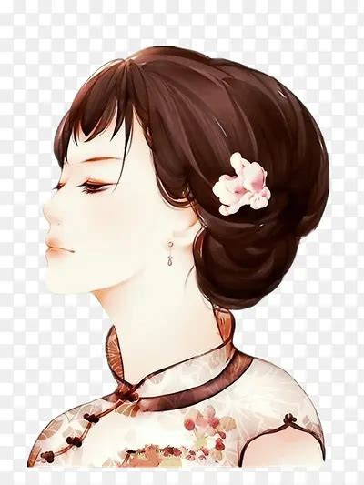 唯美女孩插画png图片素材下载 图片编号qbbzdxxl 免抠素材网