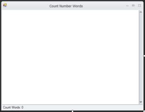Count Number Of Words Using Regex In VB NET