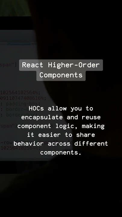 React Higher Order Components Shorts Reactjs Youtube