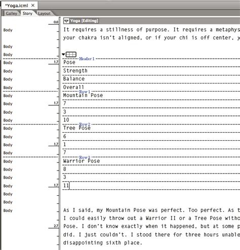 Selecting And Editing Tables