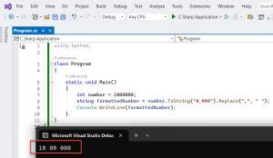 How To Format Number Thousand Separator With Space In C Aspdotnethelp