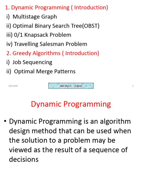 lecture 2 dp pdf dynamic programming algorithms and data structures