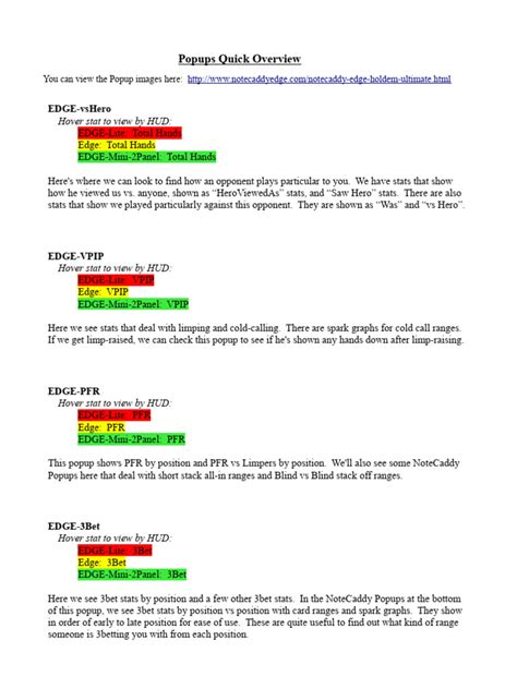 Popups Quick Overview Pdf