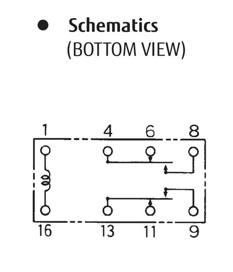 DPDT Relay Datasheet Electrical Engineering Stack Exchange