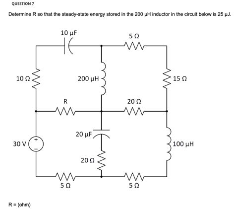 Solved QUESTION Determine R So That The Steady State Chegg