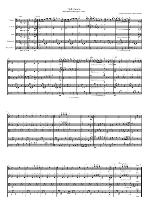 Piel Canela Score And Partspdf Gaiaphones Instruments à Hauteur