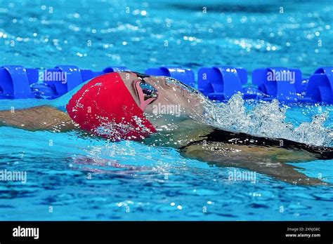Great Britains Honey Osrin During The Womens 200m Backstroke Heats At