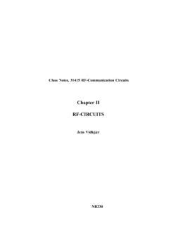 ChapterII RF CIRCUITS DTU Chapterii Rf Circuits Dtu Pdf PDF PRO