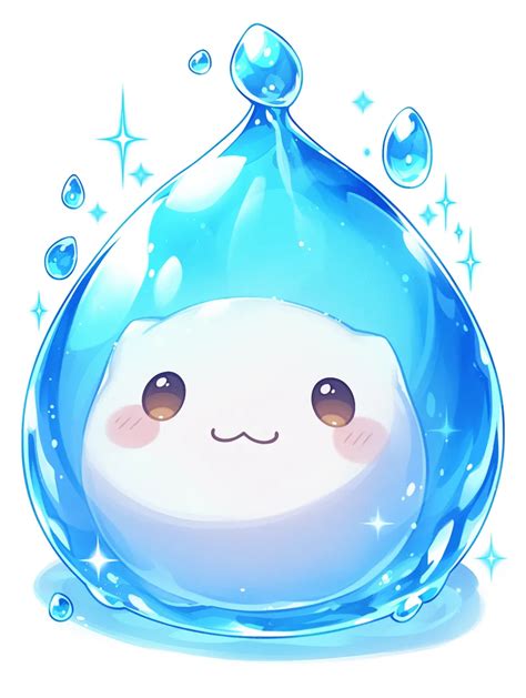 星の水滴スマイル｜イラスト・フリー素材なら「シンテリ」