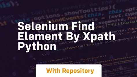 selenium find element by xpath python youtube