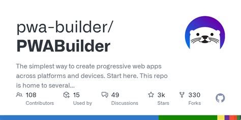 Github Pwa Builderpwabuilder The Simplest Way To Create Progressive Web Apps Across