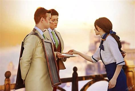 Lutece Twins And Elizabeth Bioshock Infinite Bioshock Bioshock Cosplay Bioshock Art