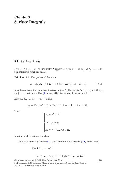 Pdf Surface Integrals