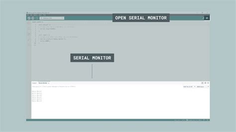Open The Serial Monitor And Viewing The Output