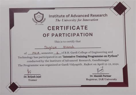 Dagiya Nitesh On Linkedin Python Certification Continuouslearning