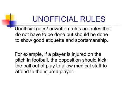 Pe Rules And Safety Ppt