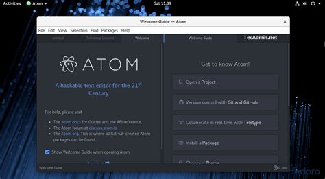 How To Install Atom Text Editor On Fedora 36 35 34 TecAdmin