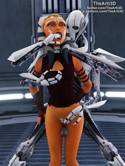 Rule 34 3d Ahsoka Tano Airress3d 3d Modeller Alien Alien Girl Blue