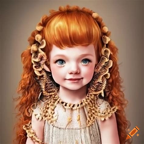 Cute And Unique Illustrations Of Ginger Haired Girls On Craiyon