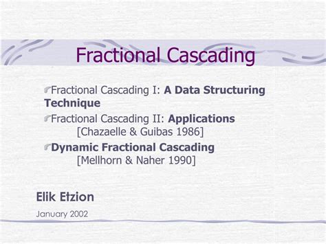 ppt fractional cascading powerpoint presentation free download id