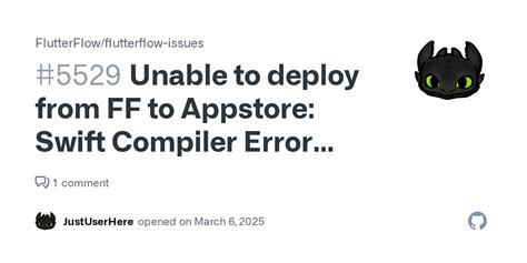 Unable To Deploy From Ff To Appstore Swift Compiler Error Xcode Attribute Can Only Be