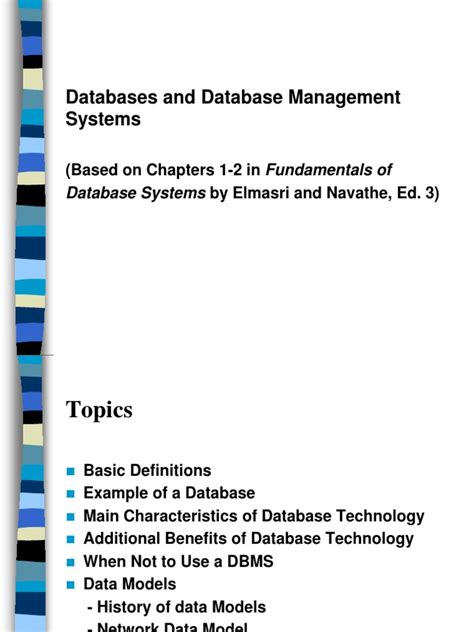 Database Management Systems Introduction Download Free Pdf