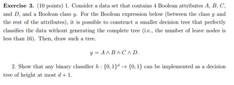 Solved Exercise 3 10 Points 1 Consider A Data Set That