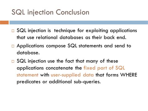 SQL Injection CPSC ppt video online download