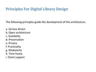 DIGITAL LIBRARY ARCHITECTURE PPTX