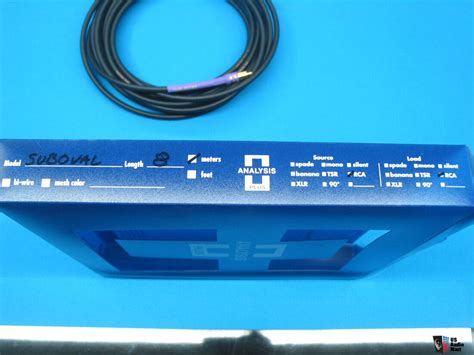 Analysis Plus Sub Oval 8 Meters Photo 4463067 Us Audio Mart