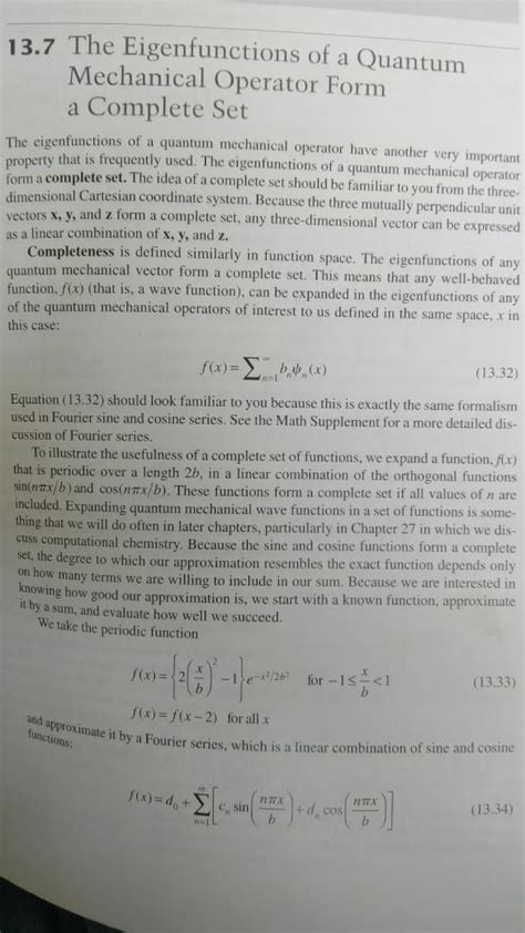 Eigenvalue Expectation Value Wf Eigenfunction Engel Reid Ch13 14