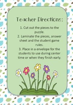 Spring Prefix Matching Game By Reeves Rules Teachers Pay Teachers