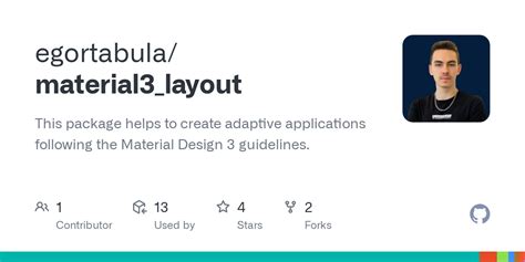 Github Egortabulamaterial3layout This Package Helps To Create Adaptive Applications
