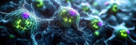 Intricate Glowing Molecular Structures And Connections In A Captivating