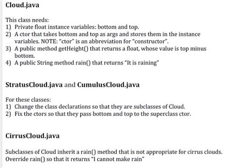 Solved Cloudjava This Class Needs 1 Private Float