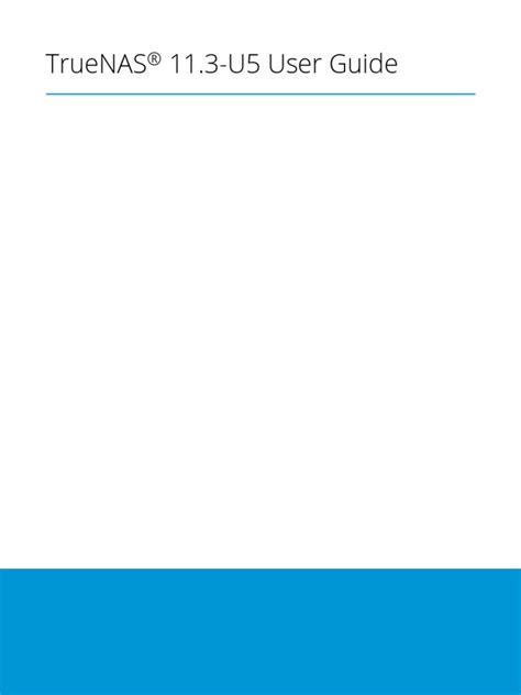 Truenas 113 U5 User Guide Opt Pdf Information Technology